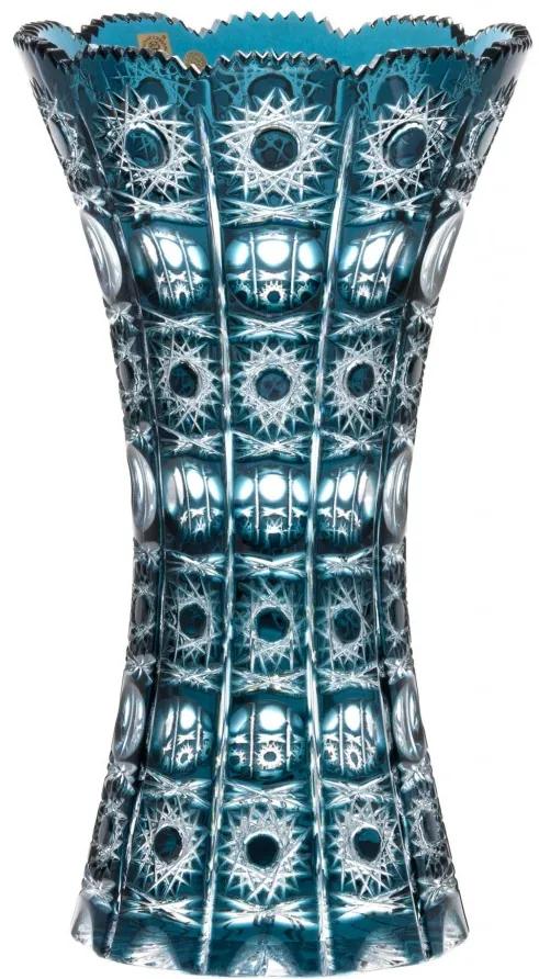 Váza  Petra, barva azurová, výška 355 mm