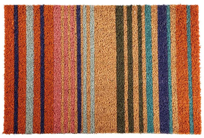 Kokosová rohožka MIX PRUHŮ 40 x 60 cm