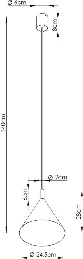 Sollux Lighting Závěsné svítidlo NOX 25 bílé