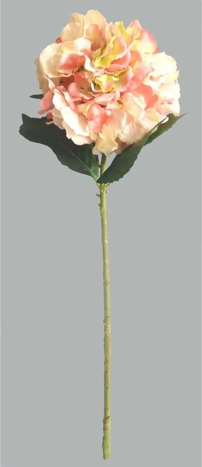 Umělá květina Hortenzie, růžová