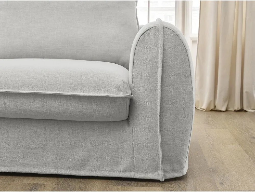 Světle šedá pohovka na každodenní spaní/rozkládací 236 cm Archimede – Bobochic Paris