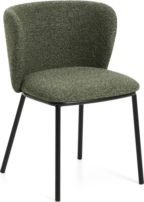 Zelené čalouněné jídelní křeslo Ciselia – Kave Home
