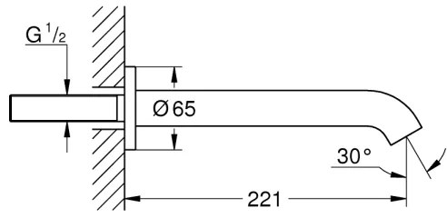 GROHE 13449GN1 - Vanová vpusť ESSENCE 221 mm zlatá