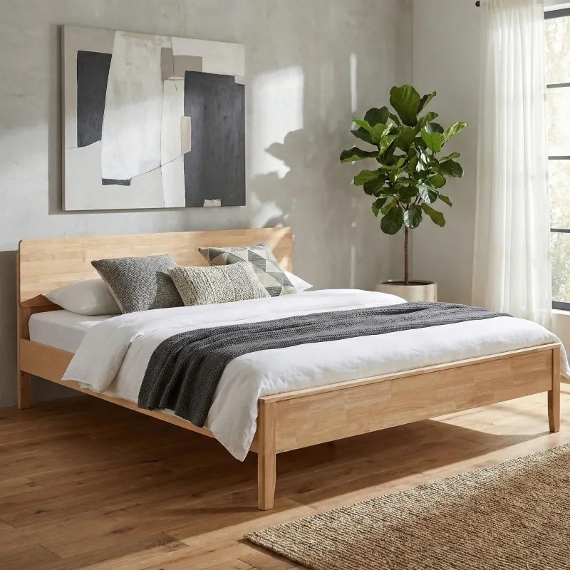 Manželská postel NOEMI 160x200, masivní dřevo přírodní Kondela 0000397510