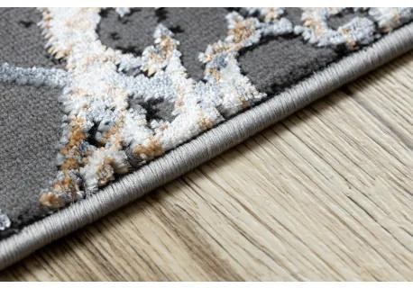 Moderní koberec DE LUXE 622 Abstrakce Strukturální šedá / zlato velikost 180x270 cm | krásné koberce cz