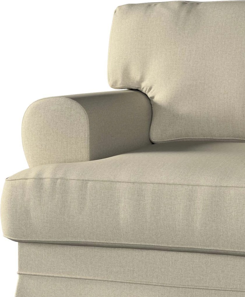 Potah na křeslo IKEA Ekeskog barva béžová látka pletený vzor