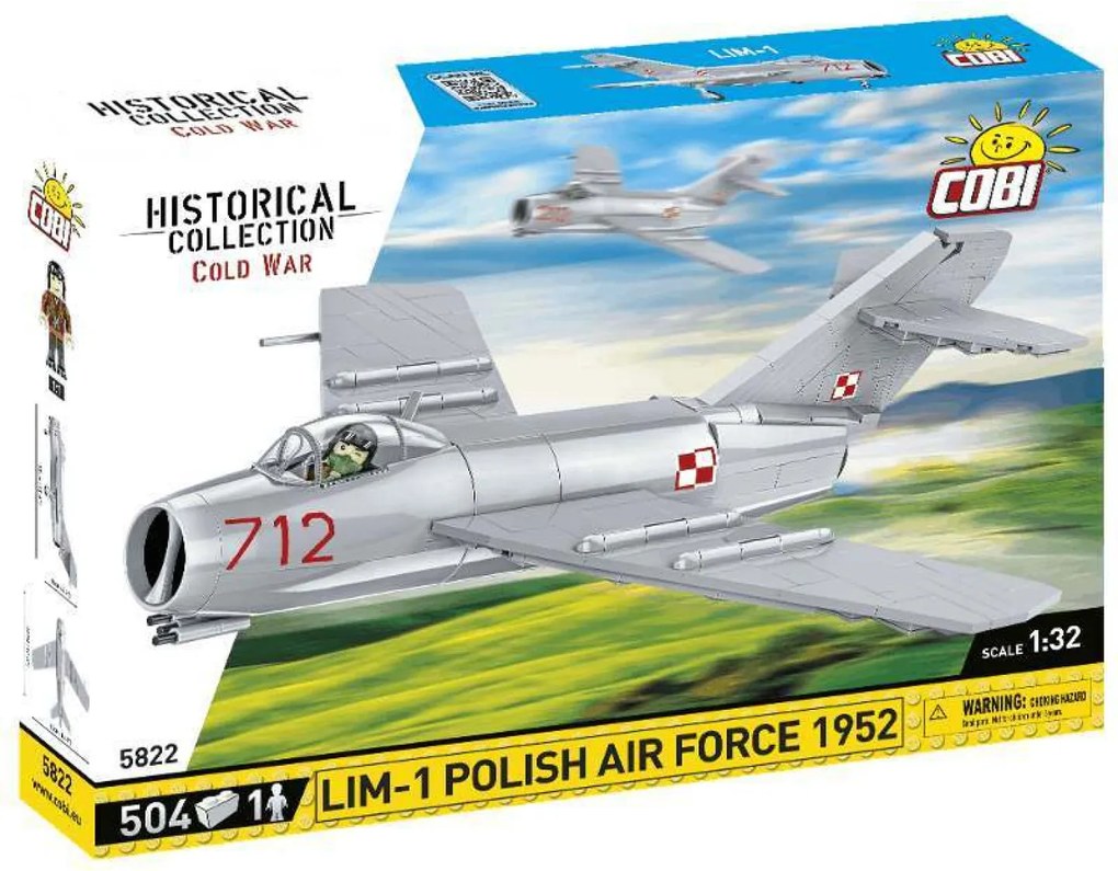 Cobi 5822 cold war polský stíhací letoun lim-1 (mig-15)