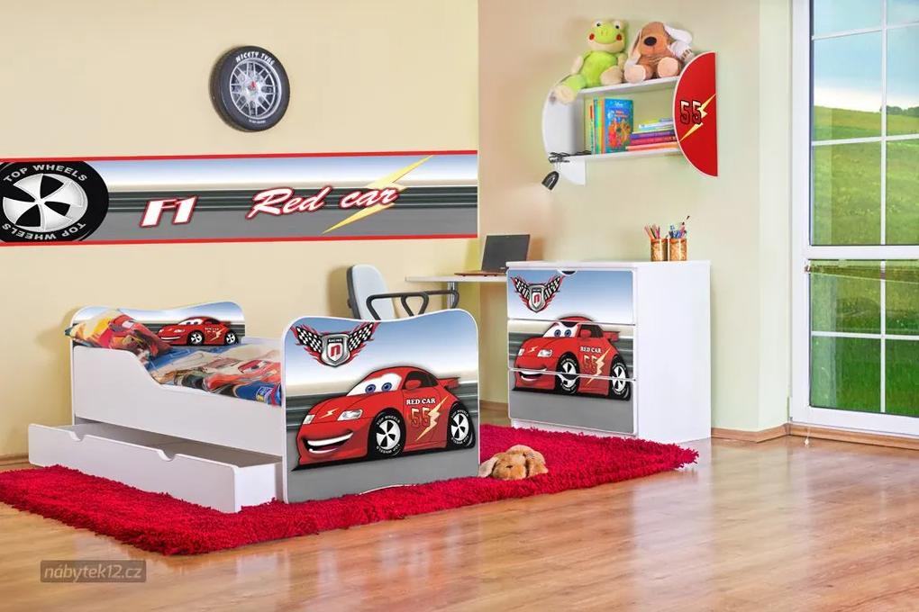 Dětský pokoj pro kluka červené Auto