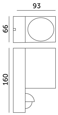 Venkovní nástěnné svítidlo se senzorem QUAZAR 1xGU10/35W/230V IP44 šedá