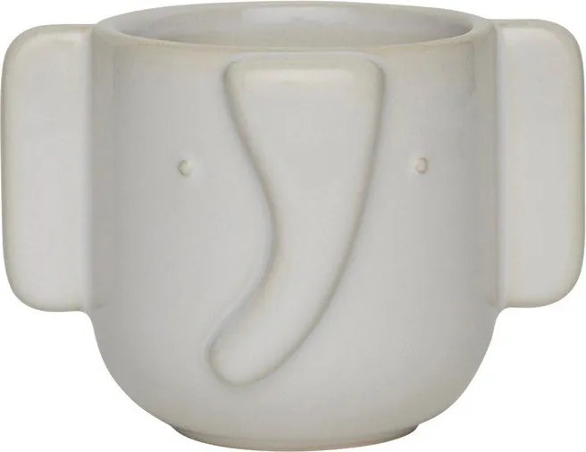 Kameninový ručně vyrobený obal na květináč ø 9 cm Elephant – OYOY Mini