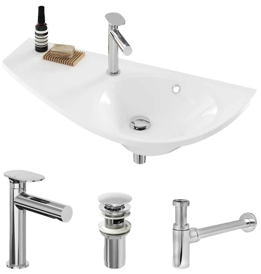 Ravak - Set umyvadla a baterie Ravak s příslušenství SANIXRAV0004
