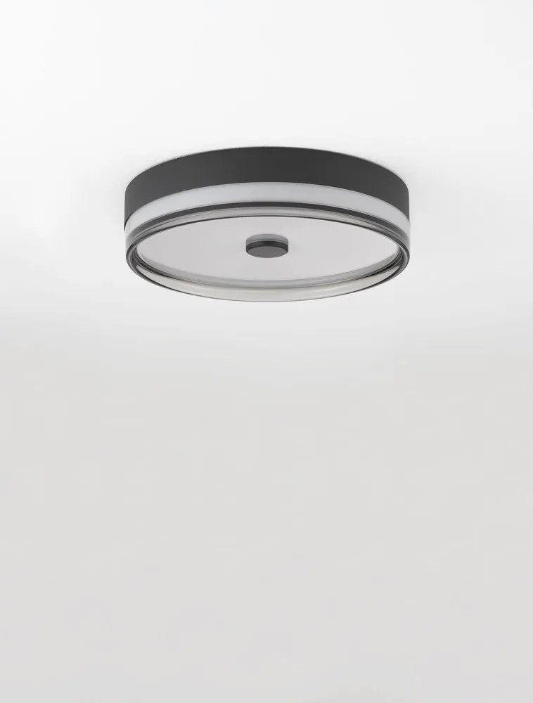 Matně černé ocelové LED stmívatelné stropní svítidlo Helios – Nova Luce