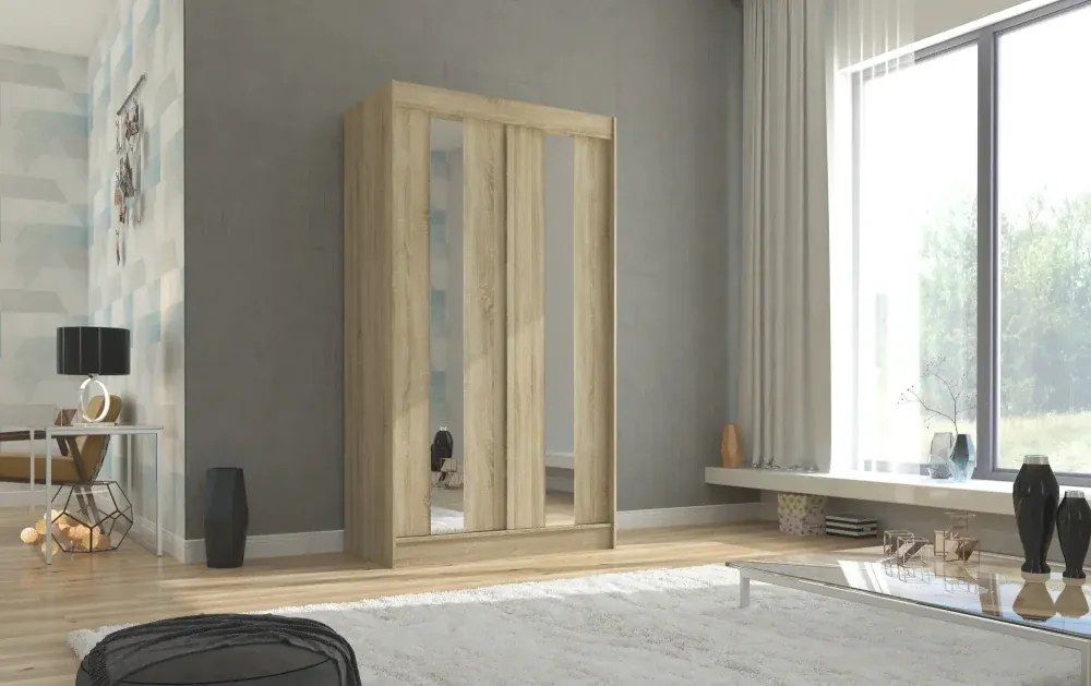Skříň posuvná se zrcadlem BALTON 120