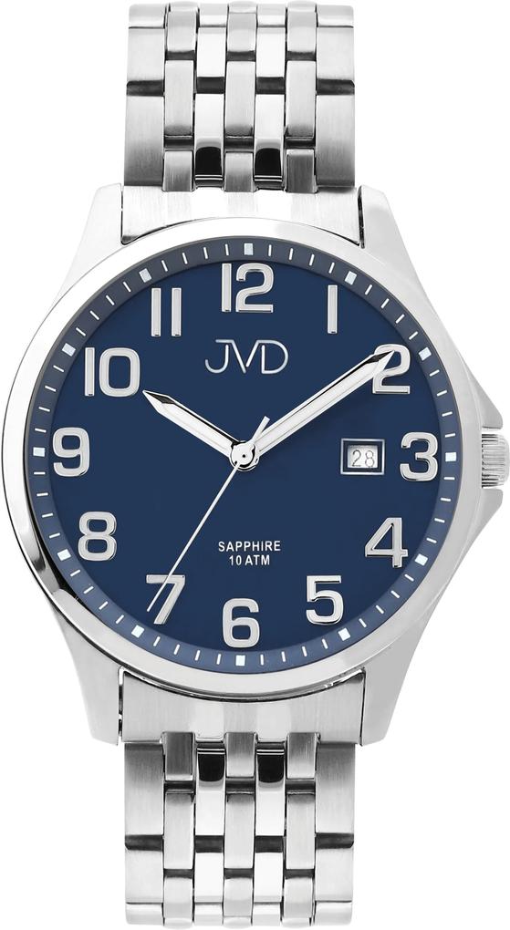 Vodotěsné pánské náramkové hodinky JVD JE612.2 - 10ATM se safírovým sklem