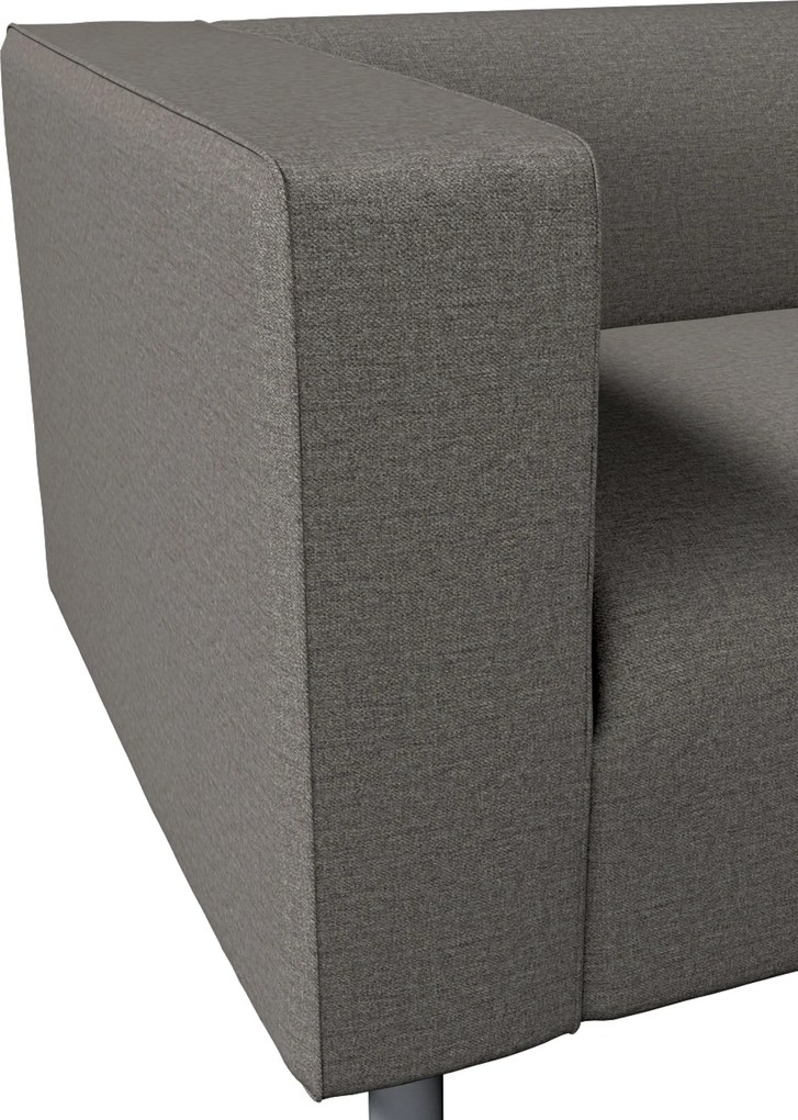 Potah na pohovku IKEA  Klippan 2-místná barva šedá látka pletený vzor
