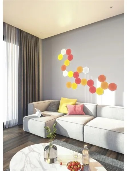 Nanoleaf NL42-0002HX-9PK- SADA 9x LED RGB Stmívatelný panel HEXAGON LED/2W/230V