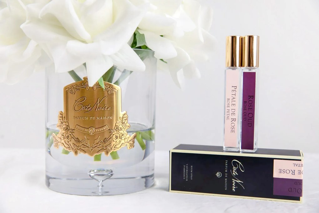 Côte Noire Luxury Grand Bouquet kytice 13 parfémovaných růží Champagne