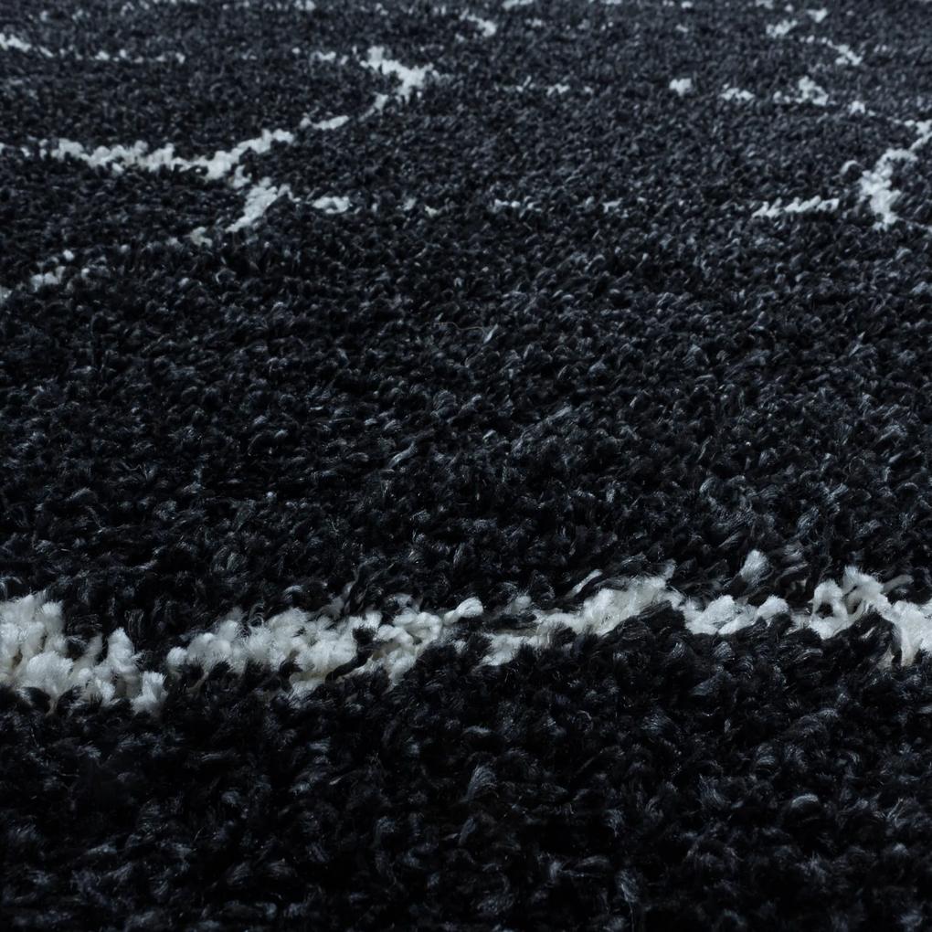 Ayyildiz koberce Kusový koberec Salsa Shaggy 3201 anthrazit - 80x250 cm