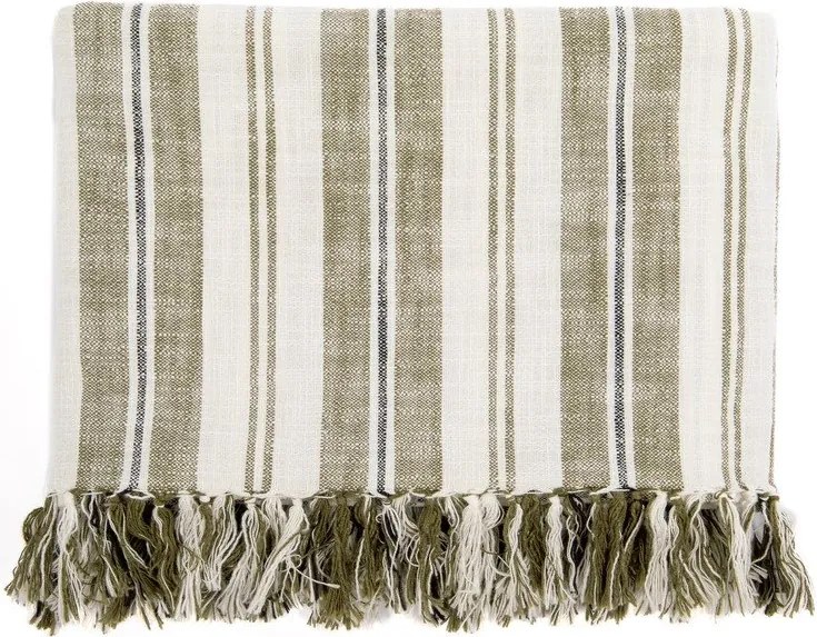 Zelená bavlněná deka 150x200 cm Indira – Tiseco Home Studio