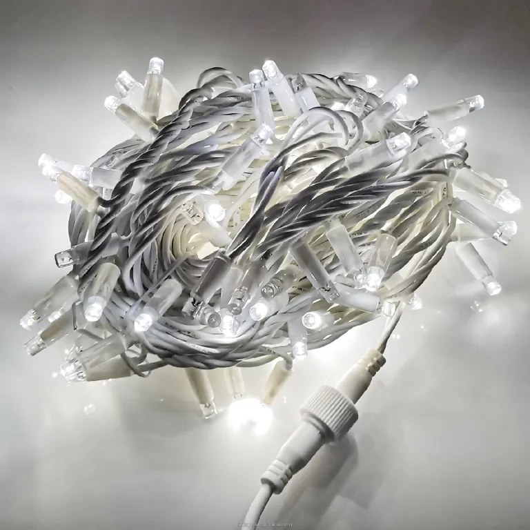 Vánoční světýlka LED záclona FLASH studená bílá 500 LED