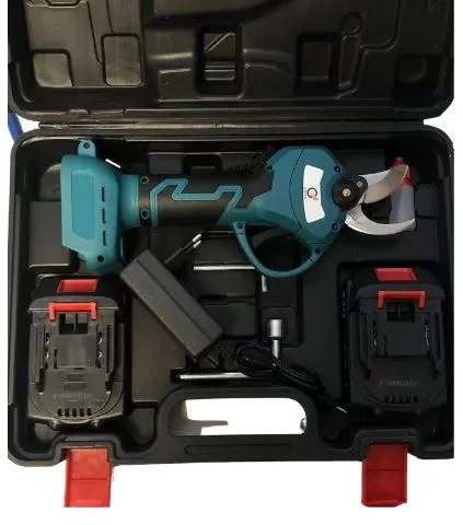 Aku zahradní nůžky Grita HT-6601 + 2x baterie 21 V + 2 utahovací klíče + praktický kufr