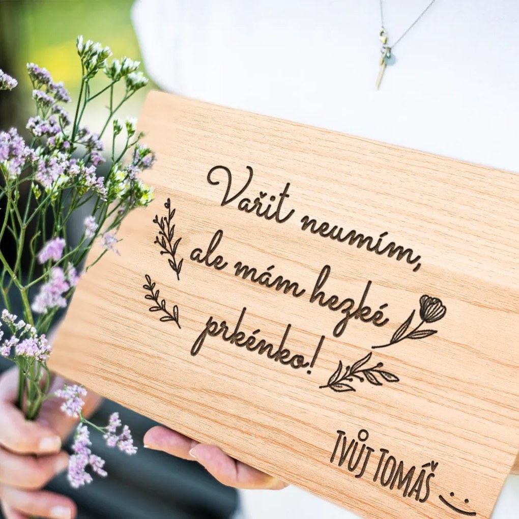 Ahome Ahome CZ Prkénko Vařit neumím 35 x 20 x 1,9 cm