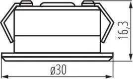 Vestavné LED svítidlo Kanlux IMBER LED NW 12V neutrální bílá 4000K IP65 23520