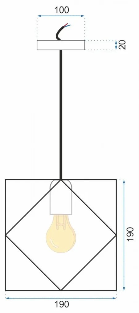 Stropní svítidlo APP287-1CP černé