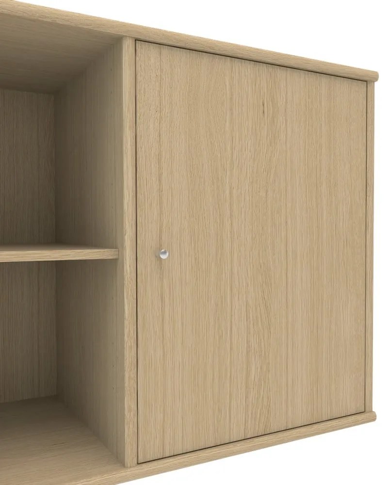 Nízká závěsná komoda v dekoru dubu v přírodní barvě 133x61 cm Mistral – Hammel Furniture