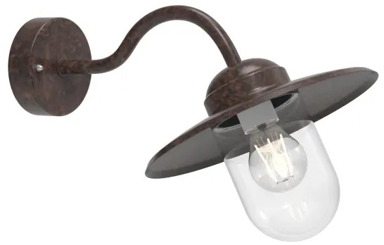 Nordlux - Venkovní nástěnná lampa LUXEMBOURG 1xE27/60W/230V IP54 hnědá/patina