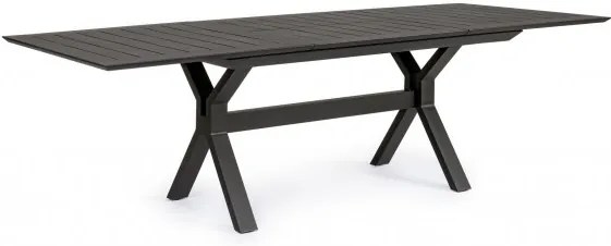 BIZZOTTO Rozkládací zahradní stůl KENYON 180x100 cm černý 0663236