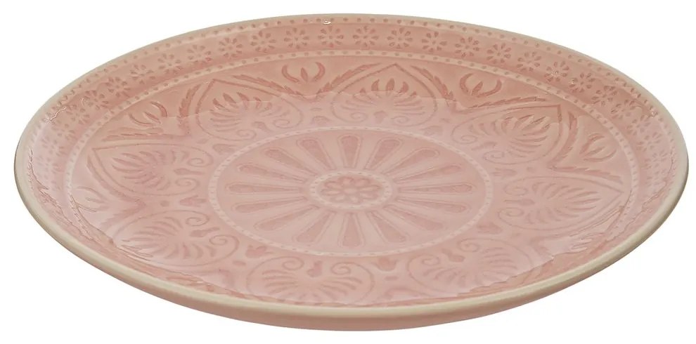 SUMATRA Talíř 25 cm - sv. růžová