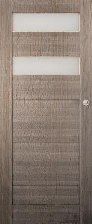 posuvné interiérové dveře do pouzdra SANTIAGO model 5 Průchozí rozměr: 70 x 197 cm, Orientace dveří: Levé dveře, Dekor: Bílá