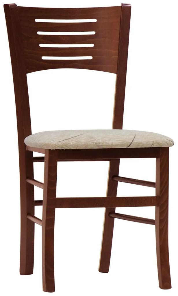 Stima Židle VERONA s čalouněným sedákem Odstín: Buk, Látky: LUX hnědá 12