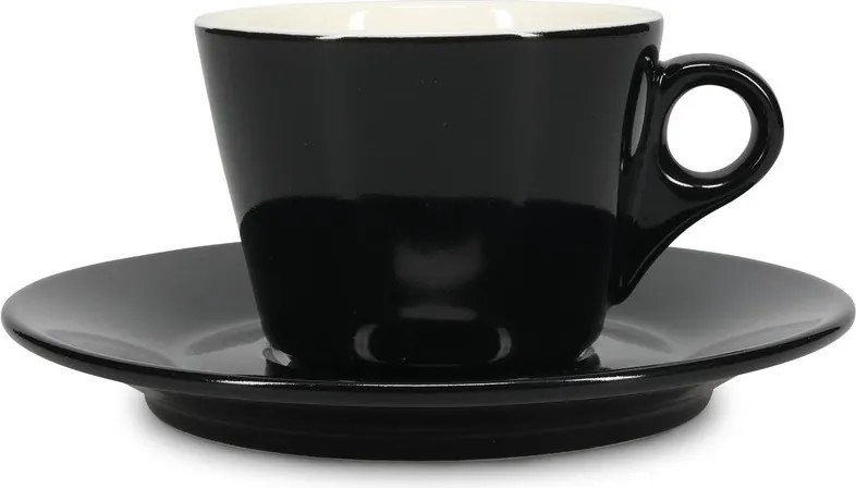 Černý porcelánový šálek na cappuccino 160 ml Barista – BonBistro