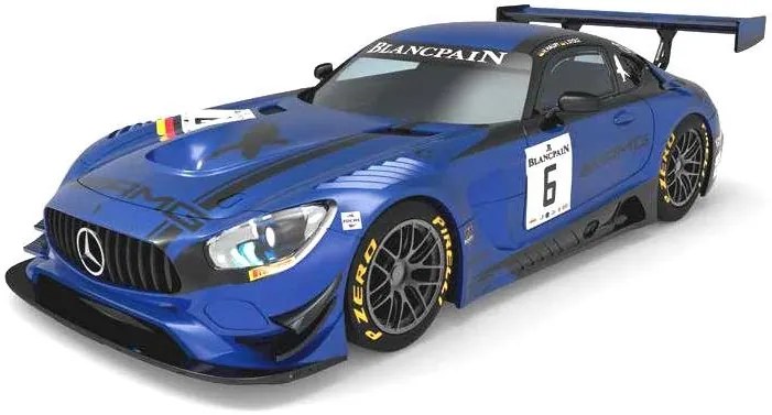Autíčko pro autodráhu scx original mercedes amg gt3 black falcon