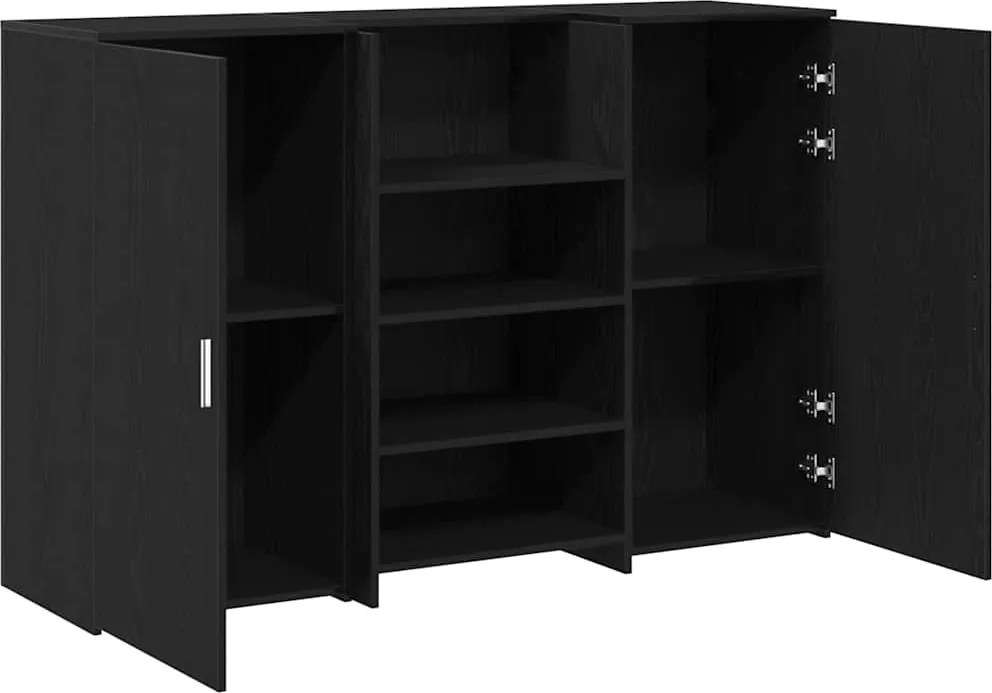 Recepční stůl černý dub 155x50x103,5 cm kompozitní dřevo 3324197
