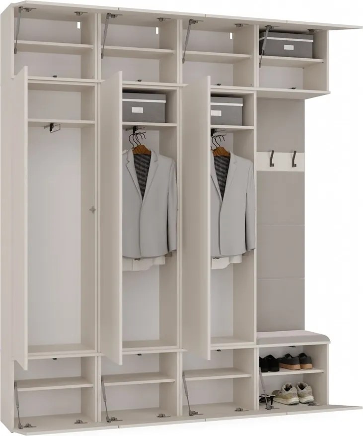 Předsíňová stěna Haga II 200 cm kašmír