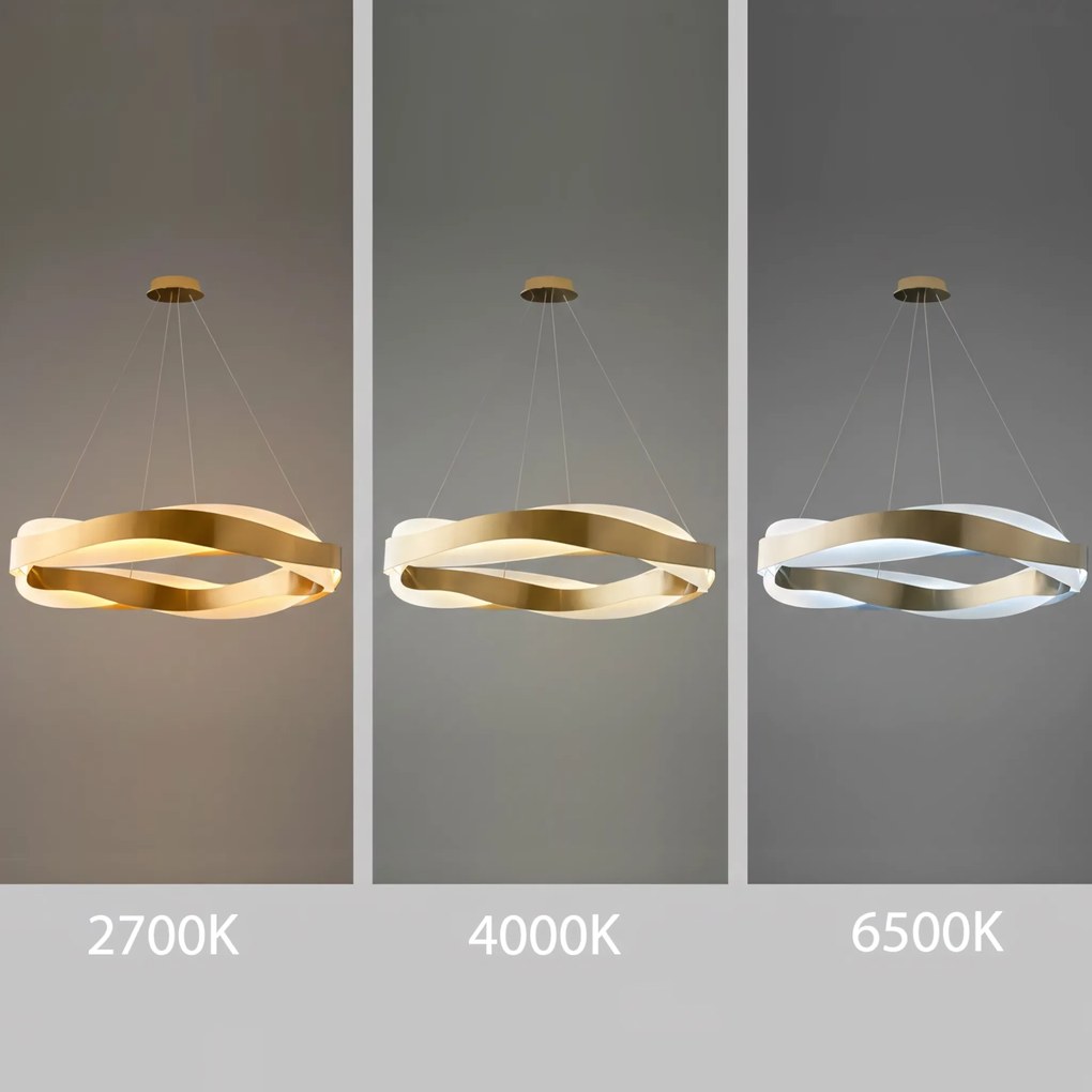 Toolight Toolight, LED stropní svítidlo APP1802-CP, zlatá matná, OSW-04060