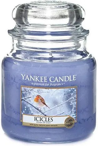 Yankee Candle Svíčka Yankee Candle 411gr - Icicles, modrá barva, sklo
