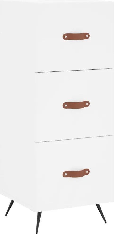Skříň highboard bílá 34,5 x 34 x 180 cm kompozitní dřevo 3200169
