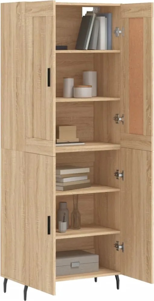 Skříň highboard dub sonoma 69,5 x 34 x 180 cm kompozitní dřevo 3199572