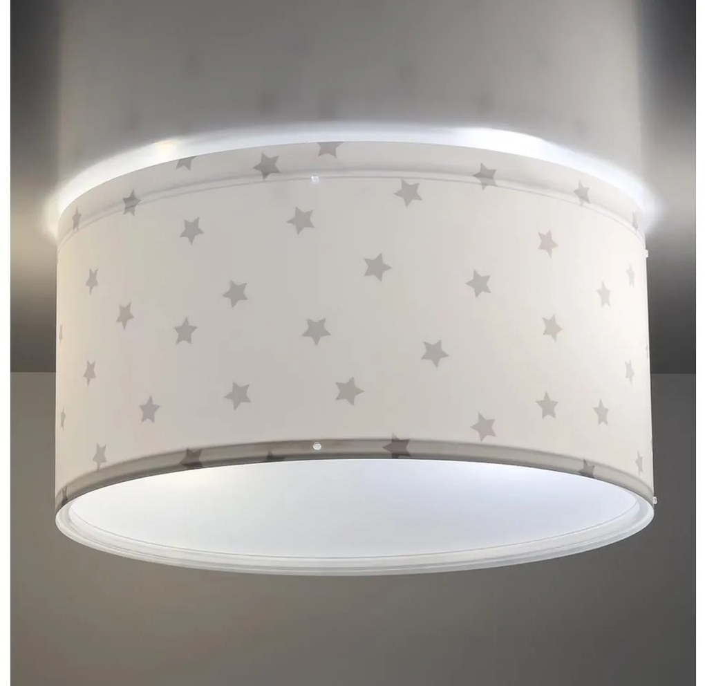 Dalber | Dalber 82216B - Dětské stropní svítidlo STAR LIGHT 2xE27/60W/230V bílá | PI533