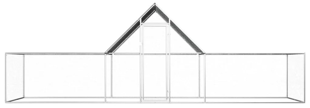 vidaXL Marketos Klec pro kuřata 6 x 2 x 2 m pozinkovaná ocel