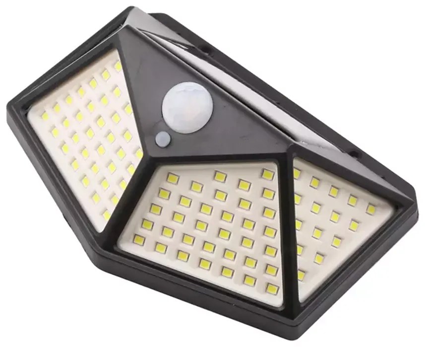 Verk Group Solární lampa 100 led se soumrakovým senzorem pohybu