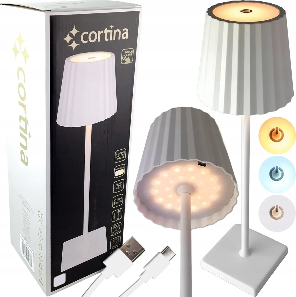 Moderní Led Stolní Lampa Noční Stolní Usb Bezdrátová