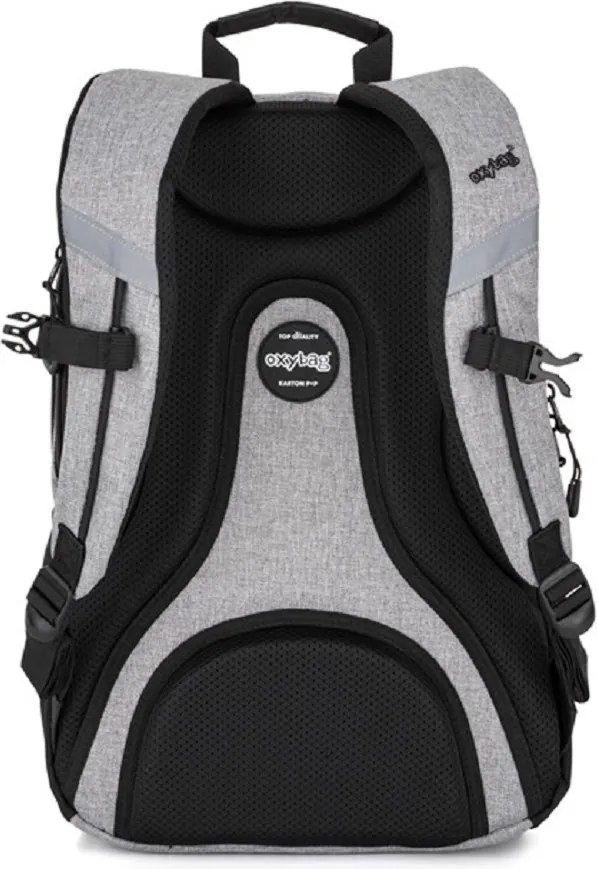 Oxybag OXY SPORT - set 2 ks: studentský batoh Grey Melange, penál