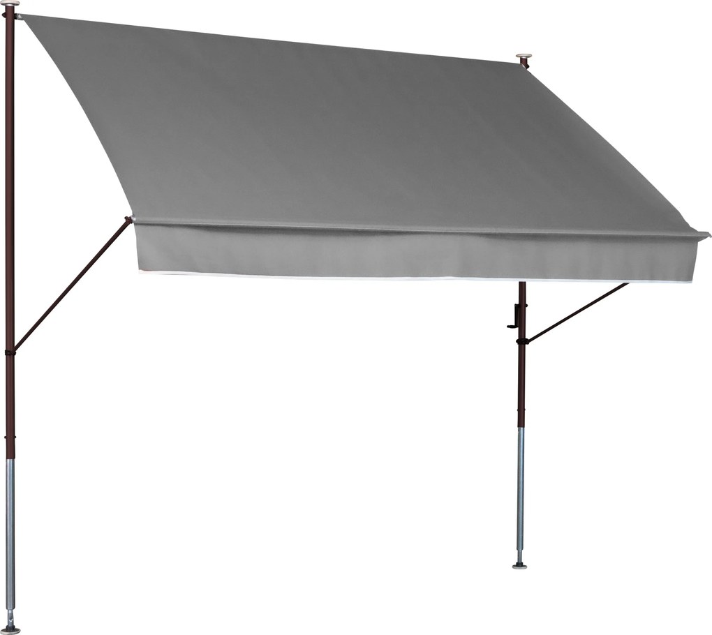 Upínací markýza Angerer (světle šedá, šířka 250 cm)