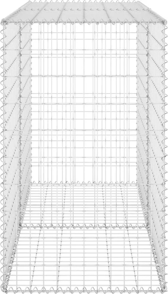 Gabionová zeď s víky pozinkovaná ocel 150 x 60 x 100 cm 147814