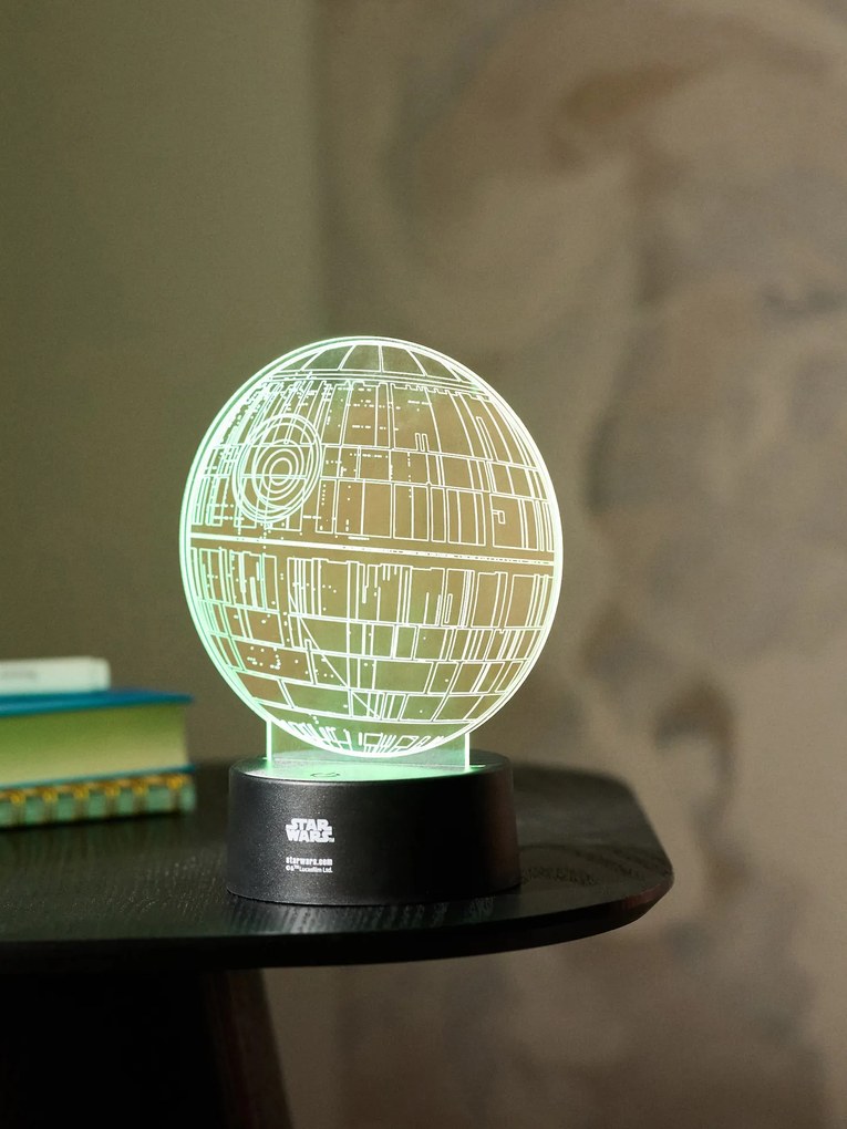 Sinsay - Dětská LED noční lampička ve tvaru Hvězdy smrti Star Wars - clear